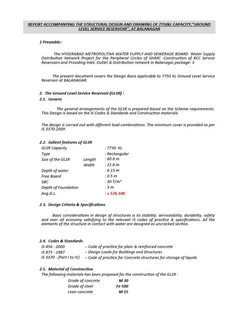 Report and Design | Download Free PDF | Column | Foundation (Engineering)