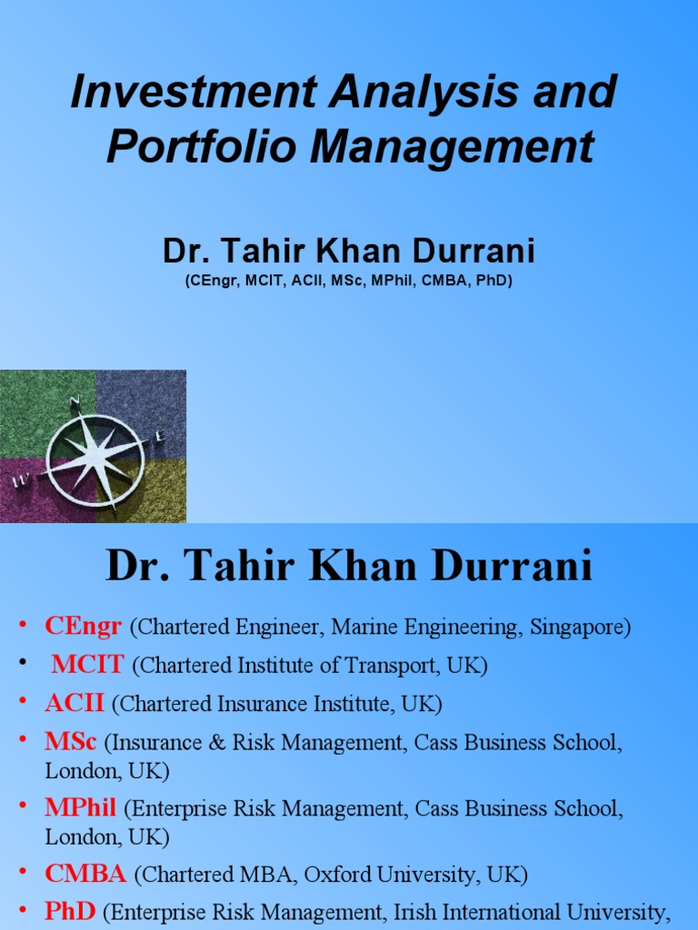 Chapter 1 The Investment Setting | PDF | Investing | Interest