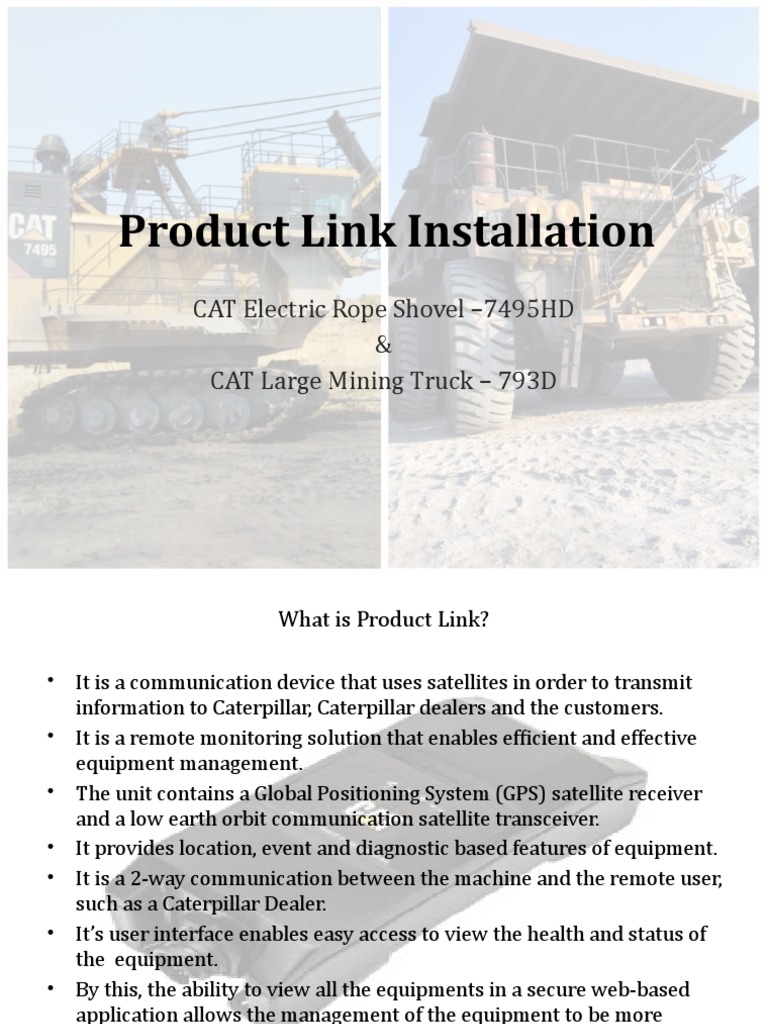 Product Link Installation Guide for CAT Equipment | PDF | Programmable ...