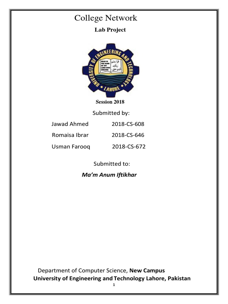 College Network: Lab Project | PDF | Computer Network | Computer Science