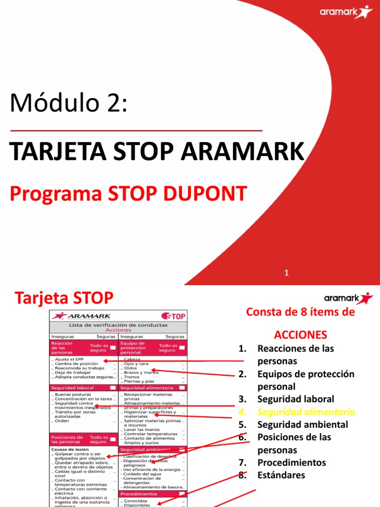 Tarjeta STOP en Seguridad Industrial | PDF | Seguridad y salud ...