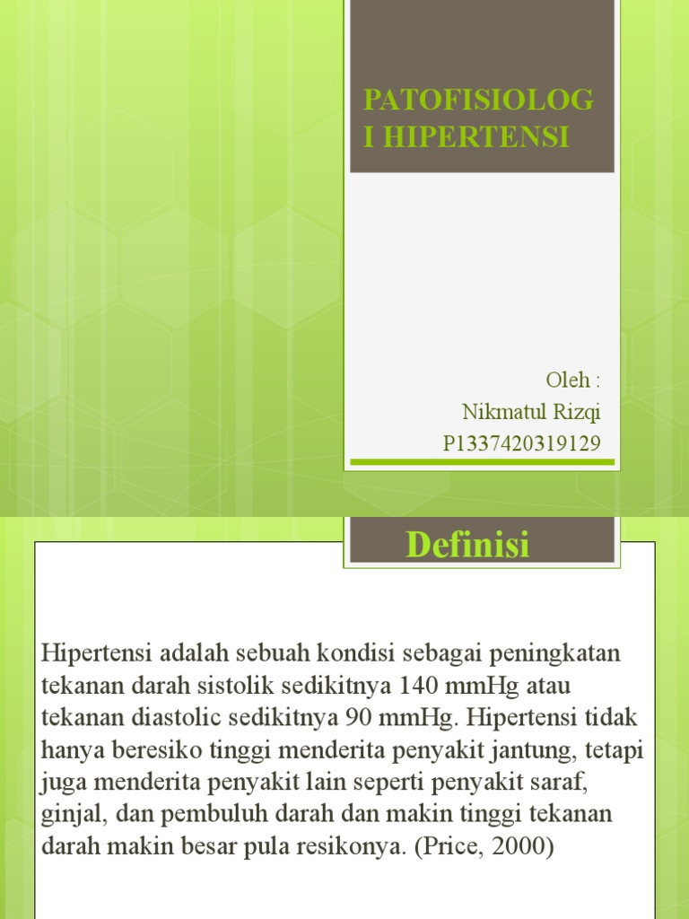 Patofisiologi Hipertensi | PDF | Kesehatan Holistik | Sains & Matematika