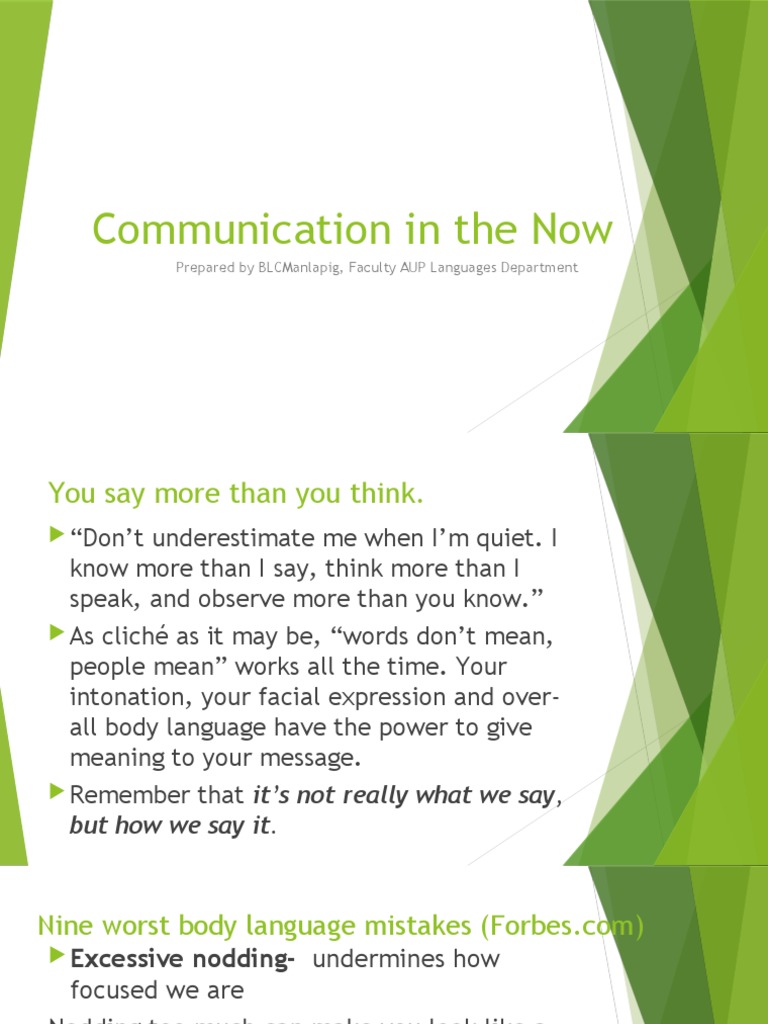 Mastering Communication Skills Today | PDF | Body Language | Communication