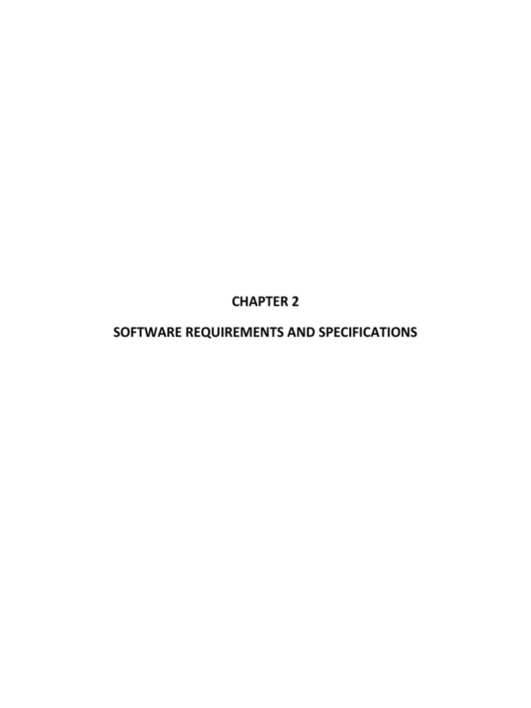 Software Requirements and Specifications | PDF | Databases | Internet & Web