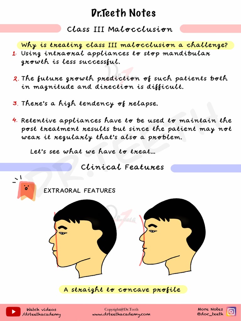 Class III Malocclusion Treatment Overview | PDF | Human Head And Neck ...