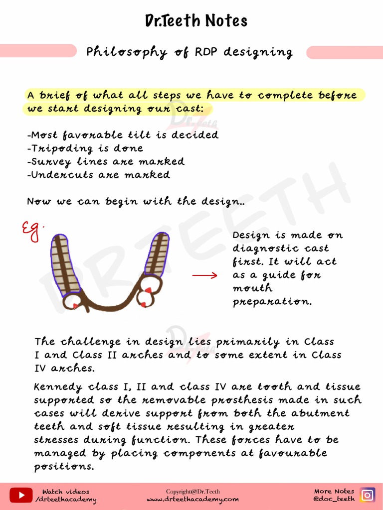 RPD Design Philosophies Explained | PDF | Mouth | Dentistry