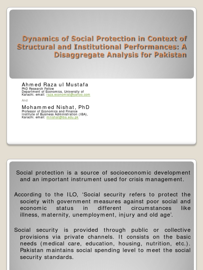 Confrence Presentation by Ahmed Raza and Dr. M Nishat | PDF | Social ...