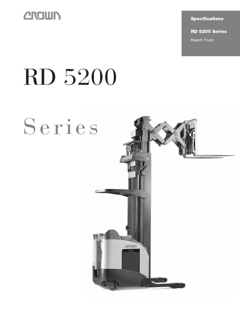 Ficha Tecnica Crown Rd5200 | PDF | Elevator | Electric Motor