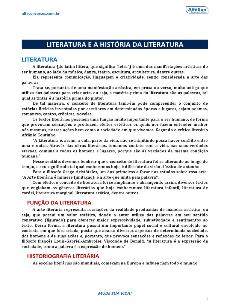 Historia Da Literatura | PDF | Poesia
