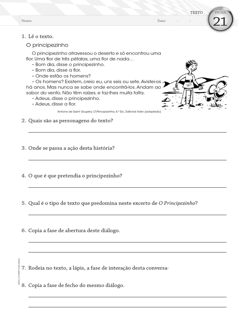 Ficha21 Texto Dialogal Conversacional | PDF