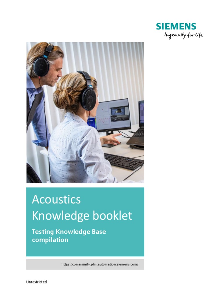 Acoustics Knowledge Booklet | PDF | Sound | Decibel