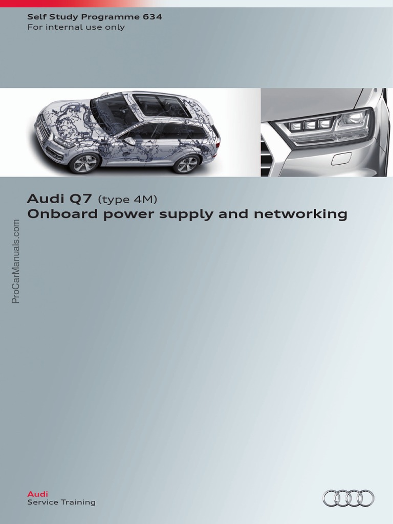 SSP 634 Audi Q7 Type 4M Onboard Power Supply and Networking | PDF ...