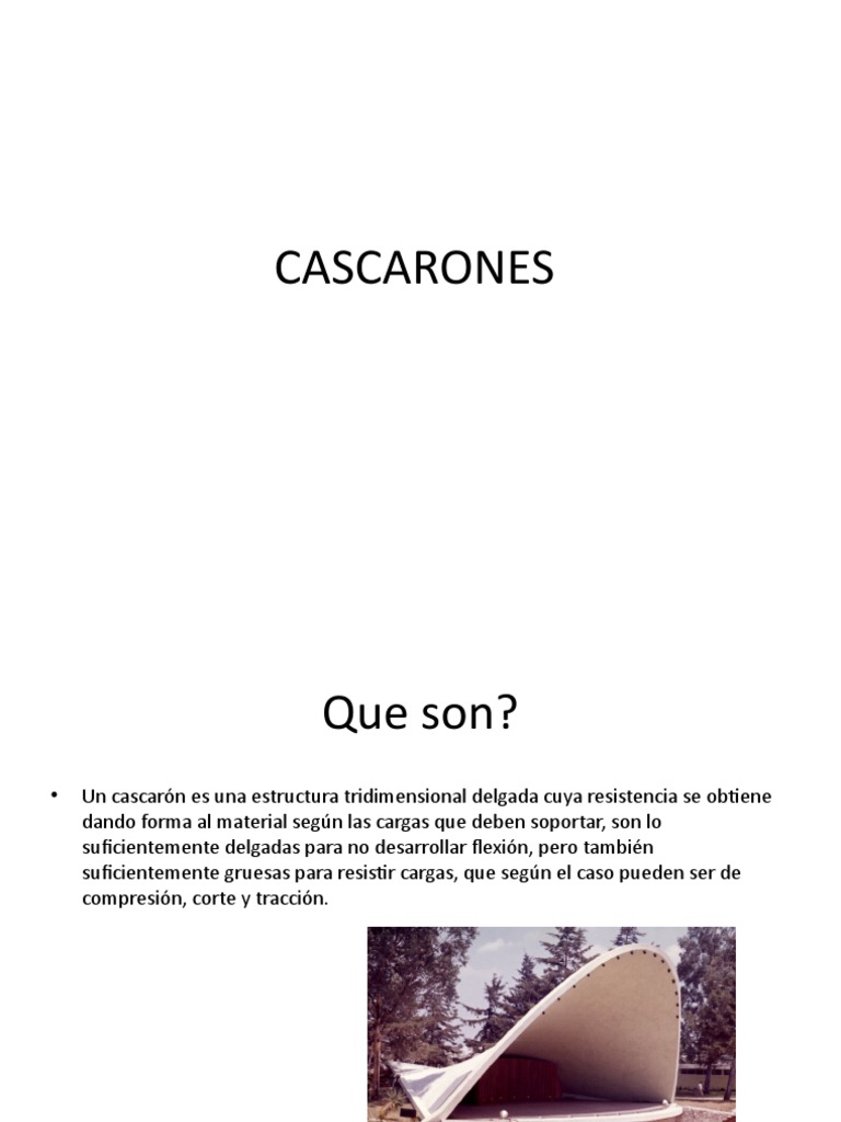 Estructuras de Cascarones: Tipos y Materiales | PDF | Bóveda ...