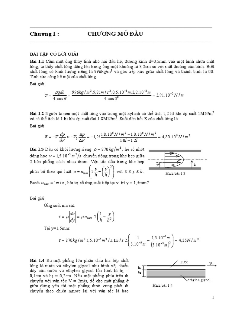 Bai Tap Chuong 1 | PDF