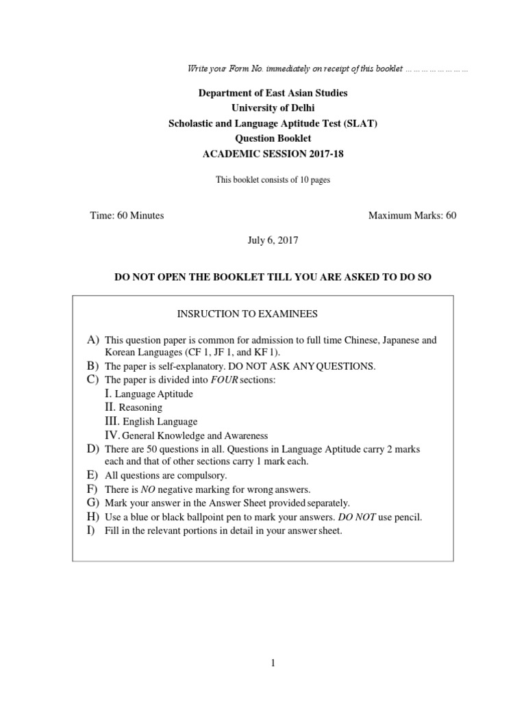 Department of East Asian Studies University of Delhi Scholastic and ...