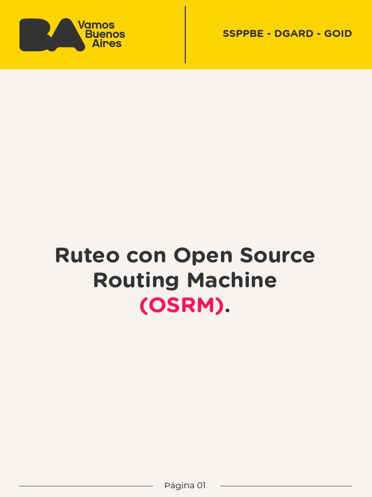 Ruteo Con Open Source Routing Machine | PDF | Archivo de computadora | Ingeniería Informática
