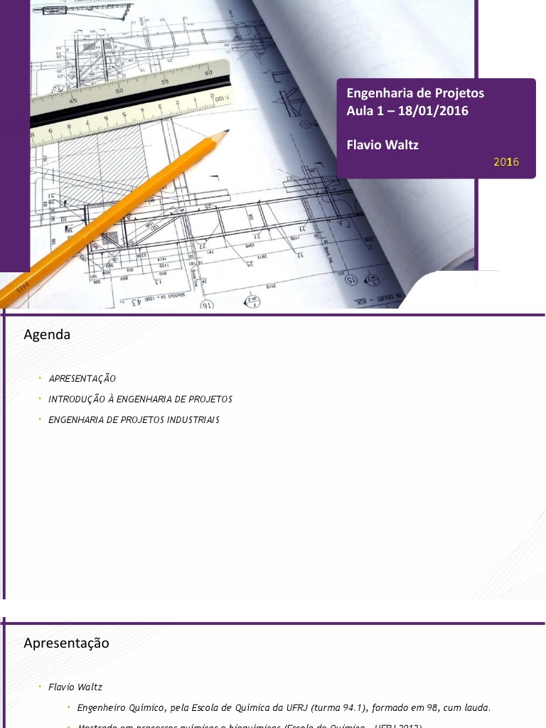 Engenharia De Projetos Industriais Aula1 Pdf Engenharia Science