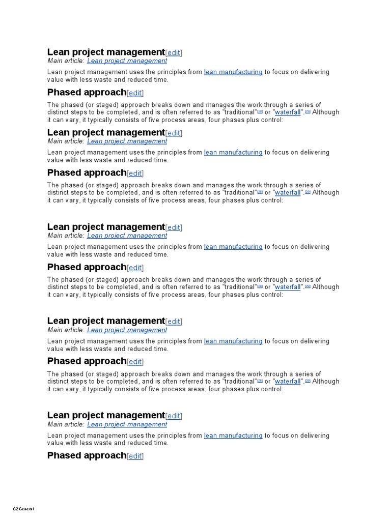 Lean PM | PDF | Project Management | Lean Manufacturing