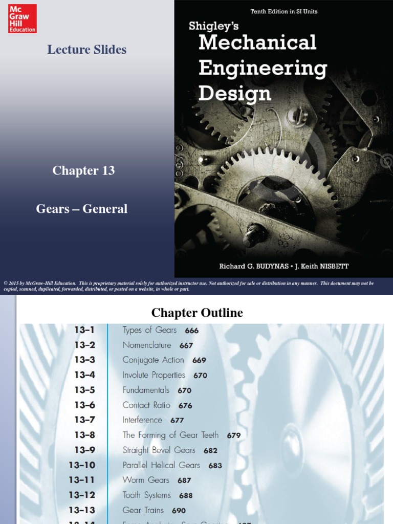 CH - 13 - Gears Force Analysis POST | Download Free PDF | Gear ...