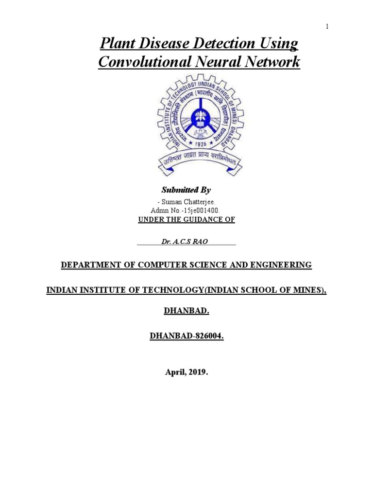 Plant Disease Detection Using Convolutional Neural Network | PDF ...