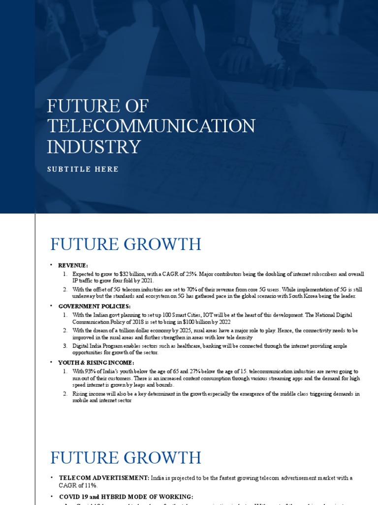 Future Growth of Telecom Industry Insights | PDF | Internet ...