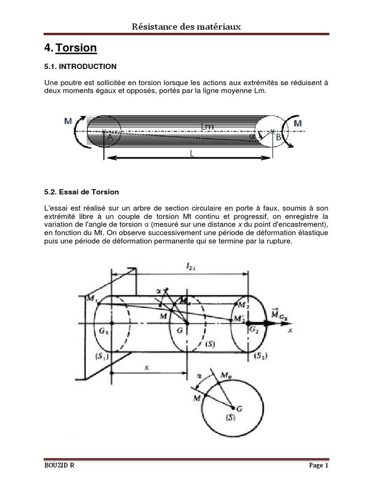 RDM 2 | PDF | Flexion (matériau) | Résistance des matériaux
