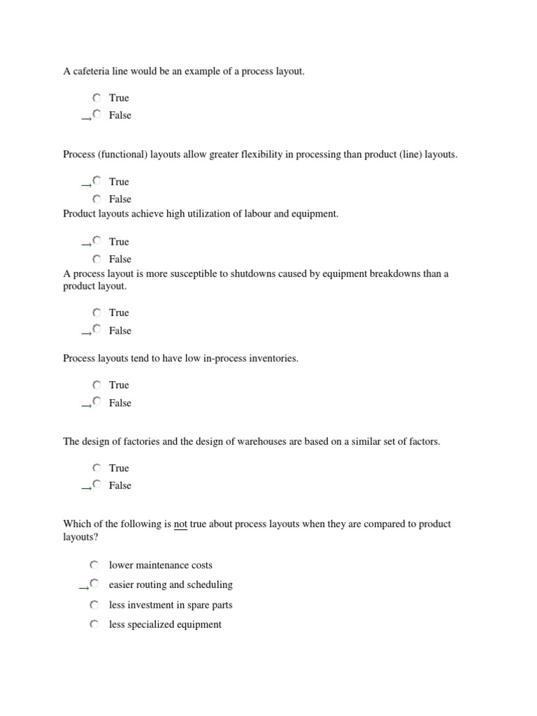 Practice Problems and Solutions 3process Design and Facility Layout | PDF | Business | Economies