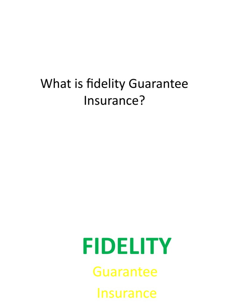What Is Fidelity Guarantee Insurance? | PDF | Insurance | Employment