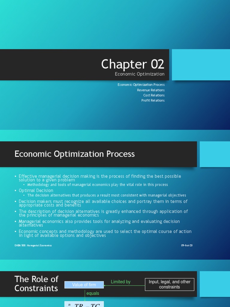 Managerial Economics 02 | PDF | Derivative | Mathematical Optimization
