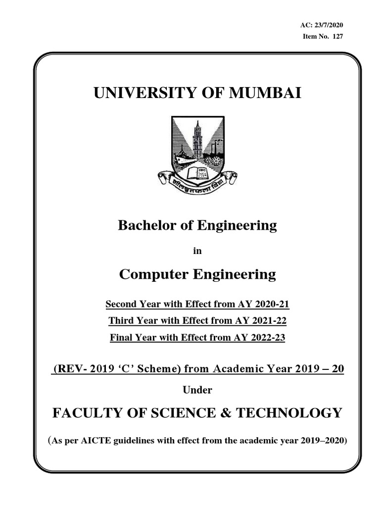 Computer Engineering Syllabus Sem III Mumbai University | PDF | Laplace ...