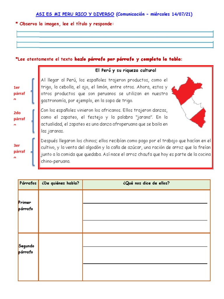 Asi Es Mi Peru Rico y Diverso | PDF | Perú | Alimentos