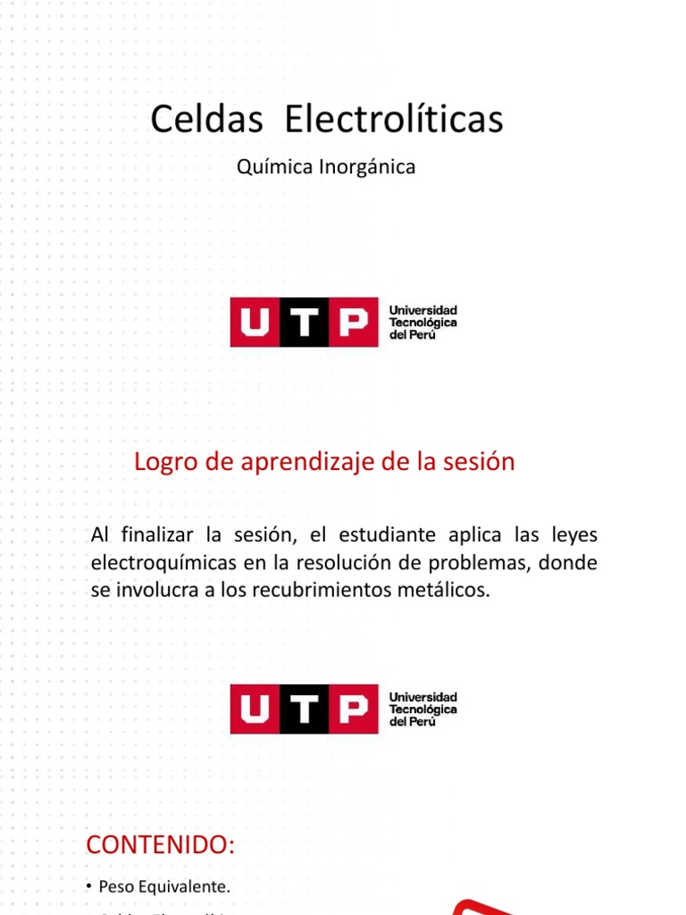 S14.s1 - Material - Celdas Electrolíticas | PDF | Electrodo | Redox