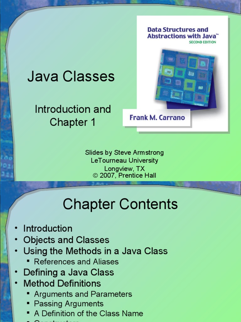 Java Classes Introduction And Pdf Method Computer Programming Class Computer Programming 7749