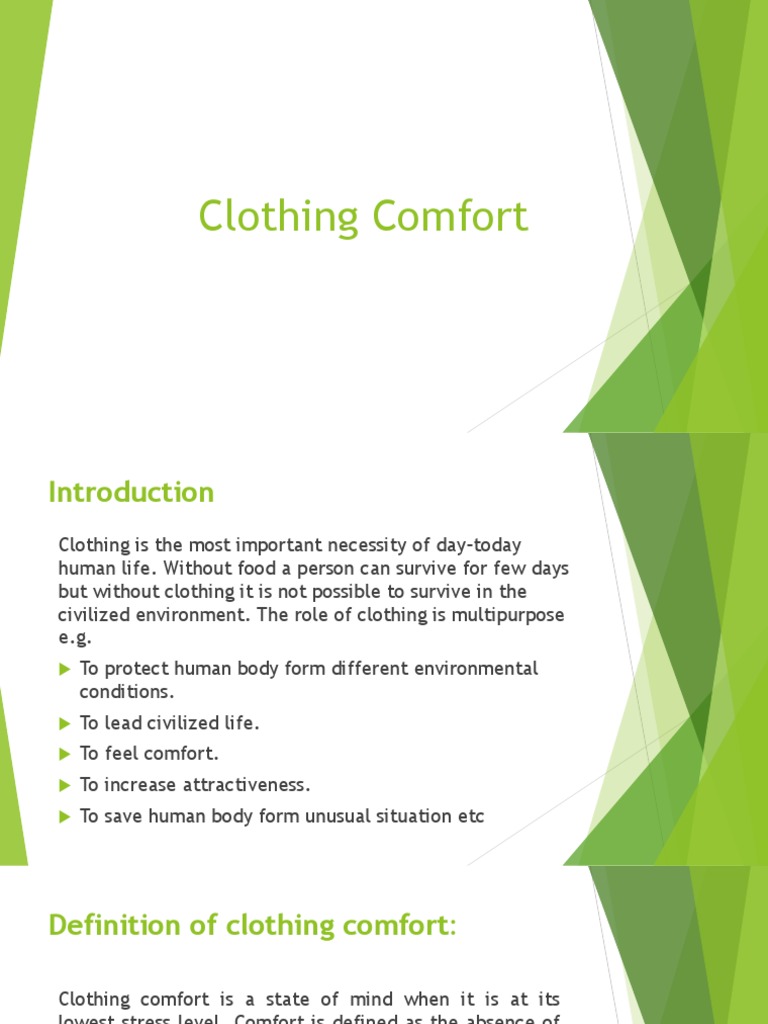 Clothing Comfort | PDF | Clothing | Natural Environment