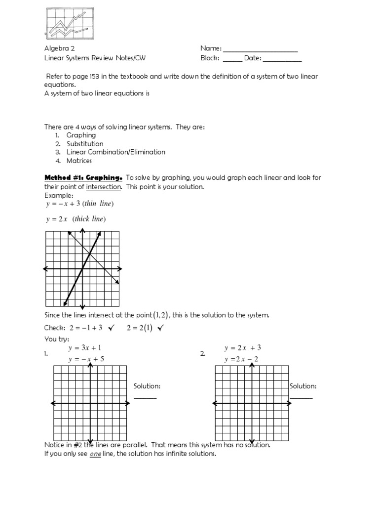 Linear Systems Solving Methods Guide | PDF | System Of Linear Equations ...