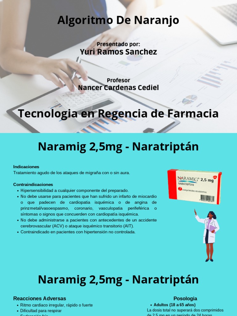 Algoritmo de Naranjo | PDF | Medicina CLINICA | Especialidades Medicas
