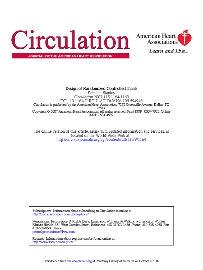Art2 - Design - Req, 07 Oric | PDF | Randomized Controlled Trial | Clinical Trial