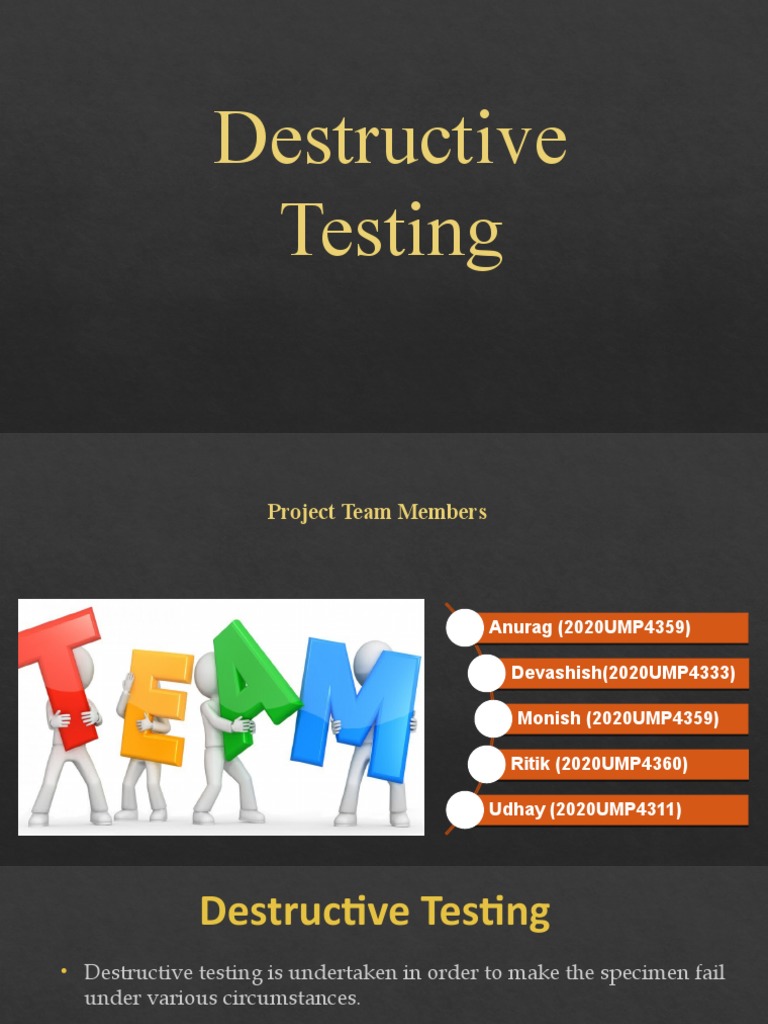 Destructive Testing EMM Presentation (Group 1) | PDF | Hardness ...