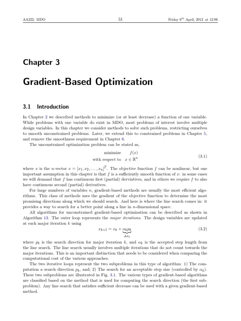 Optimization of Multivariable Functions Using Gradient-Based Methods | PDF | Mathematical ...
