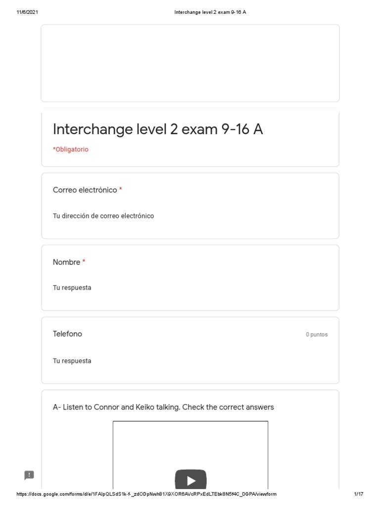 Interchange Level 2 Exam 9-16 A | PDF | Angkor | Angkor Wat
