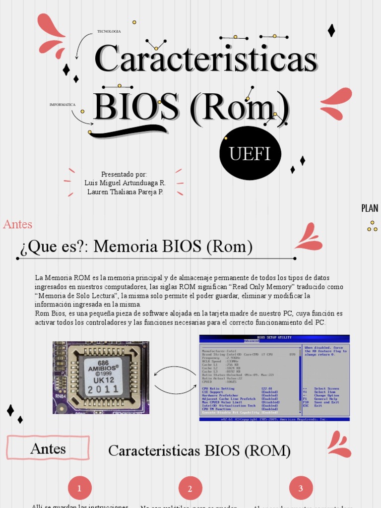 Caracteristicas Memoria Bios (Rom) y Uefi | PDF | Bios | Memoria de ...