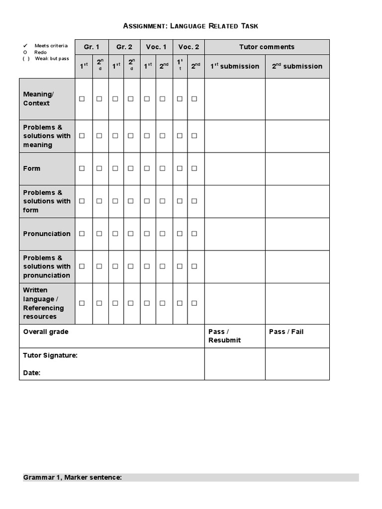 Assignment Language Related Task | PDF | Grammatical Tense | Perfect ...