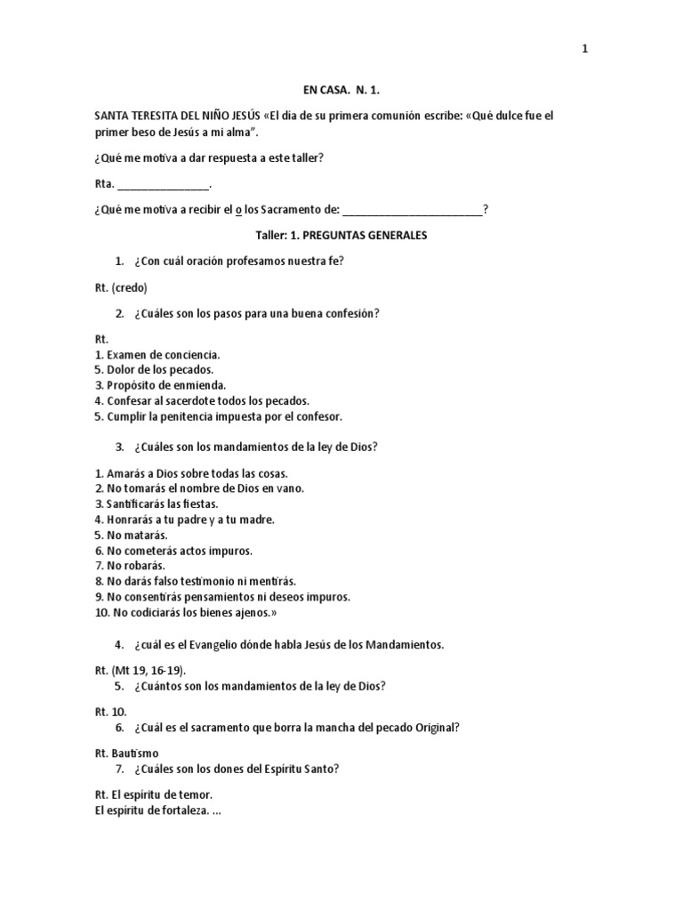 En Forma de Preguntas y Respuestas Sobre Todos Los Sacramentos | PDF ...