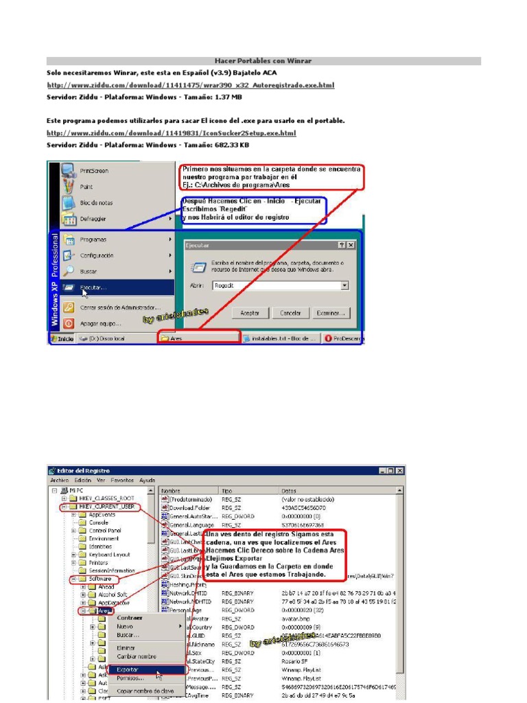 Crear Portables y Instaladores Con Winrar | PDF