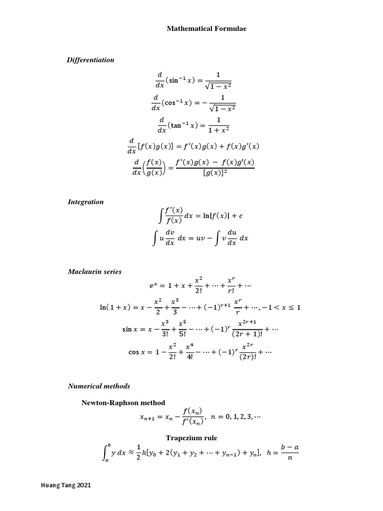 Formula Maths T SEM 2 | PDF | Applied Mathematics | Algorithms