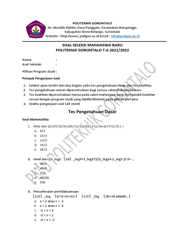 Soal MPP | PDF