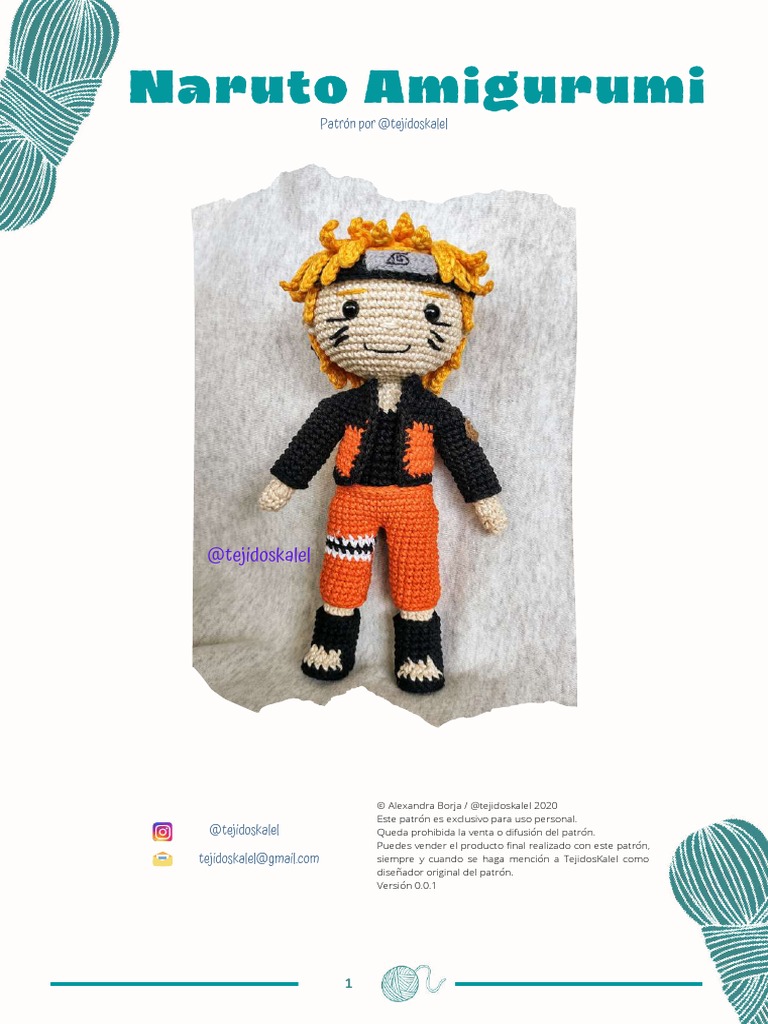 Patron Naruto Uzumaki | PDF | Amigurumi | Textiles