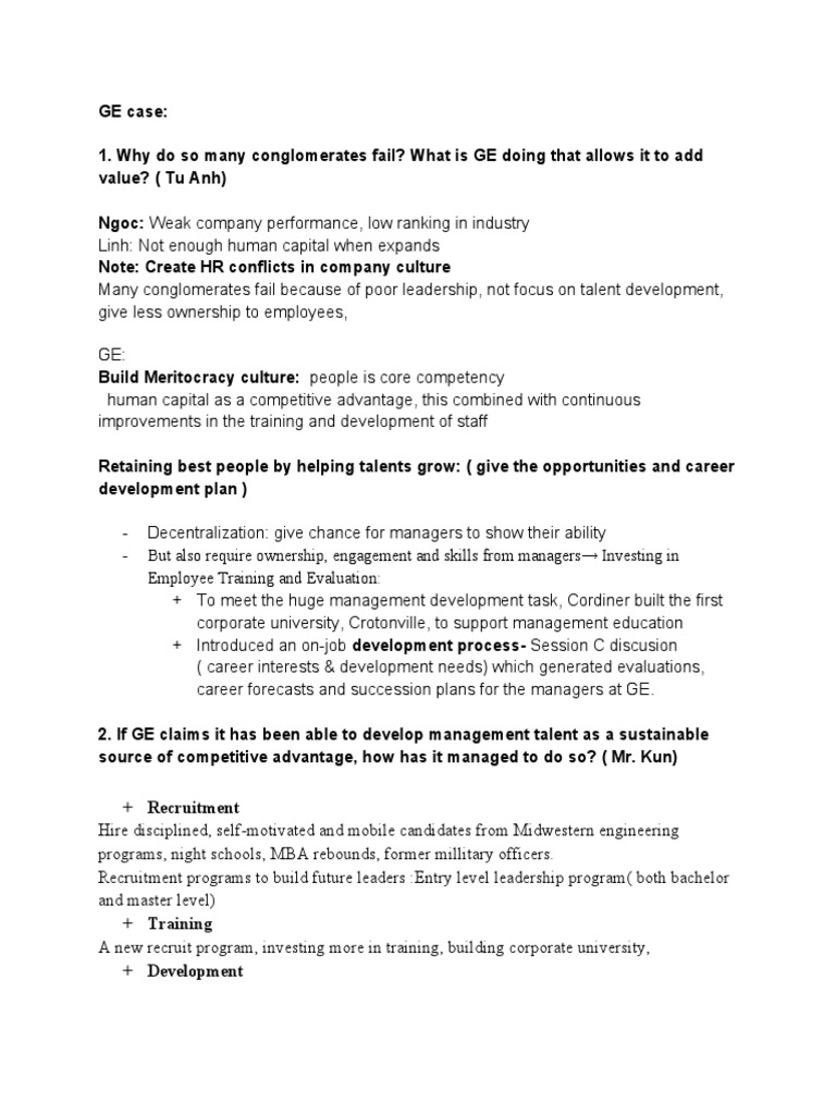 Case 1 | PDF | Recruitment | Mentorship