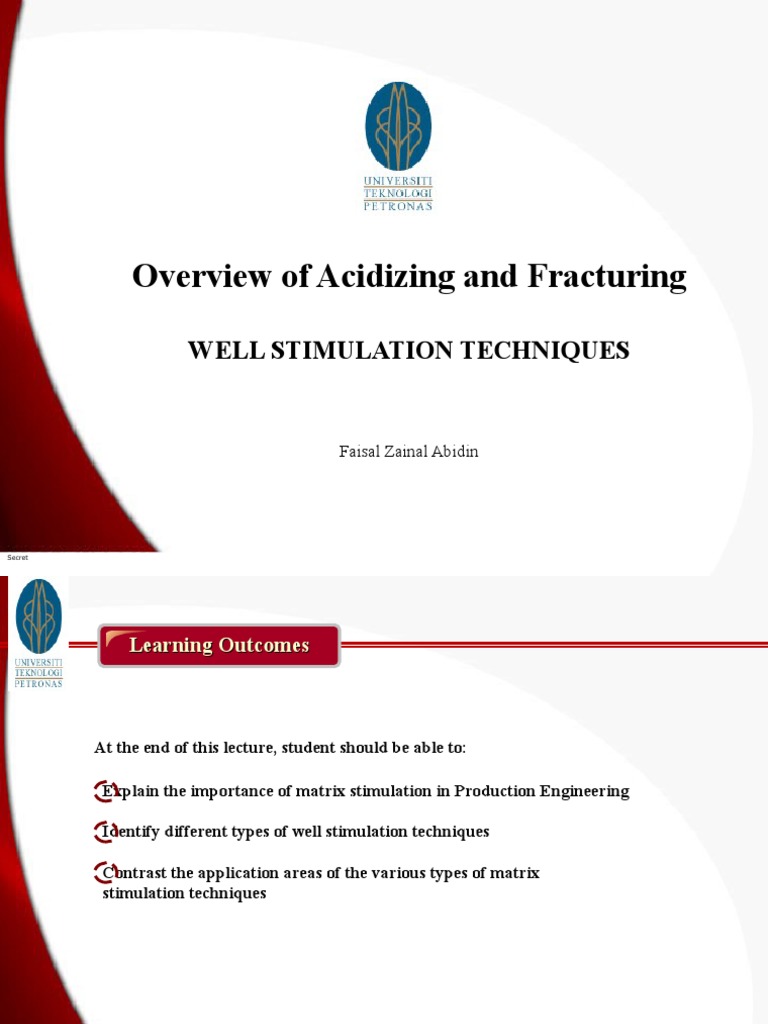Well Stimulation Part 3 Acid + Frac | PDF | Hydraulic Fracturing ...