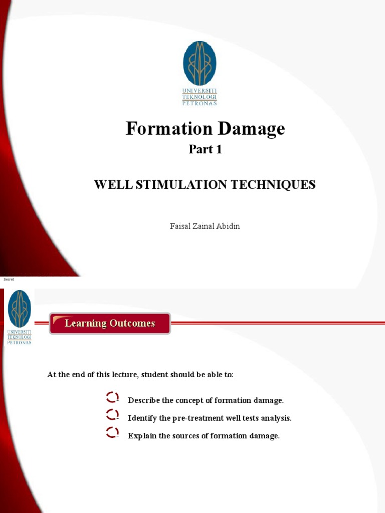 Formation Damage Prevention and Remediation: An Overview of Sources of ...